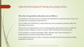 POPULATION EDUCATION | PPTX