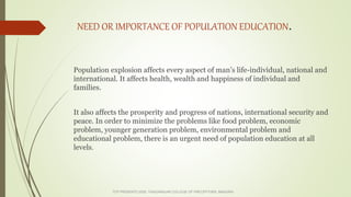 POPULATION EDUCATION | PPTX