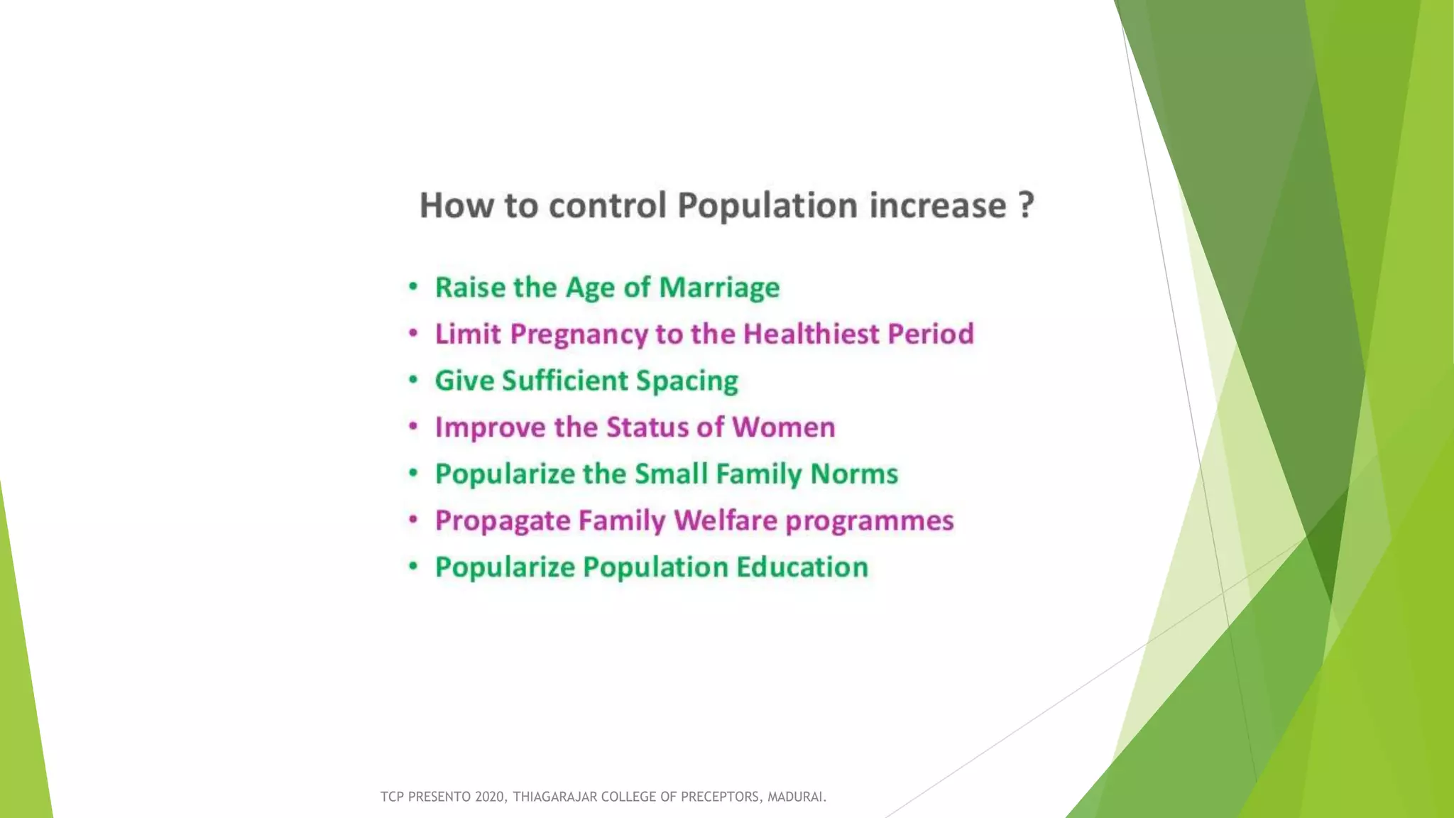 POPULATION EDUCATION | PPTX