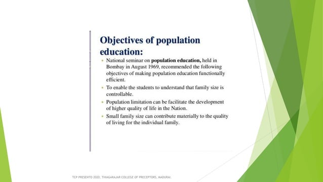 POPULATION EDUCATION | PPTX | College Education | Education