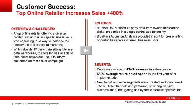 Oracle buys Bluekai | PPT