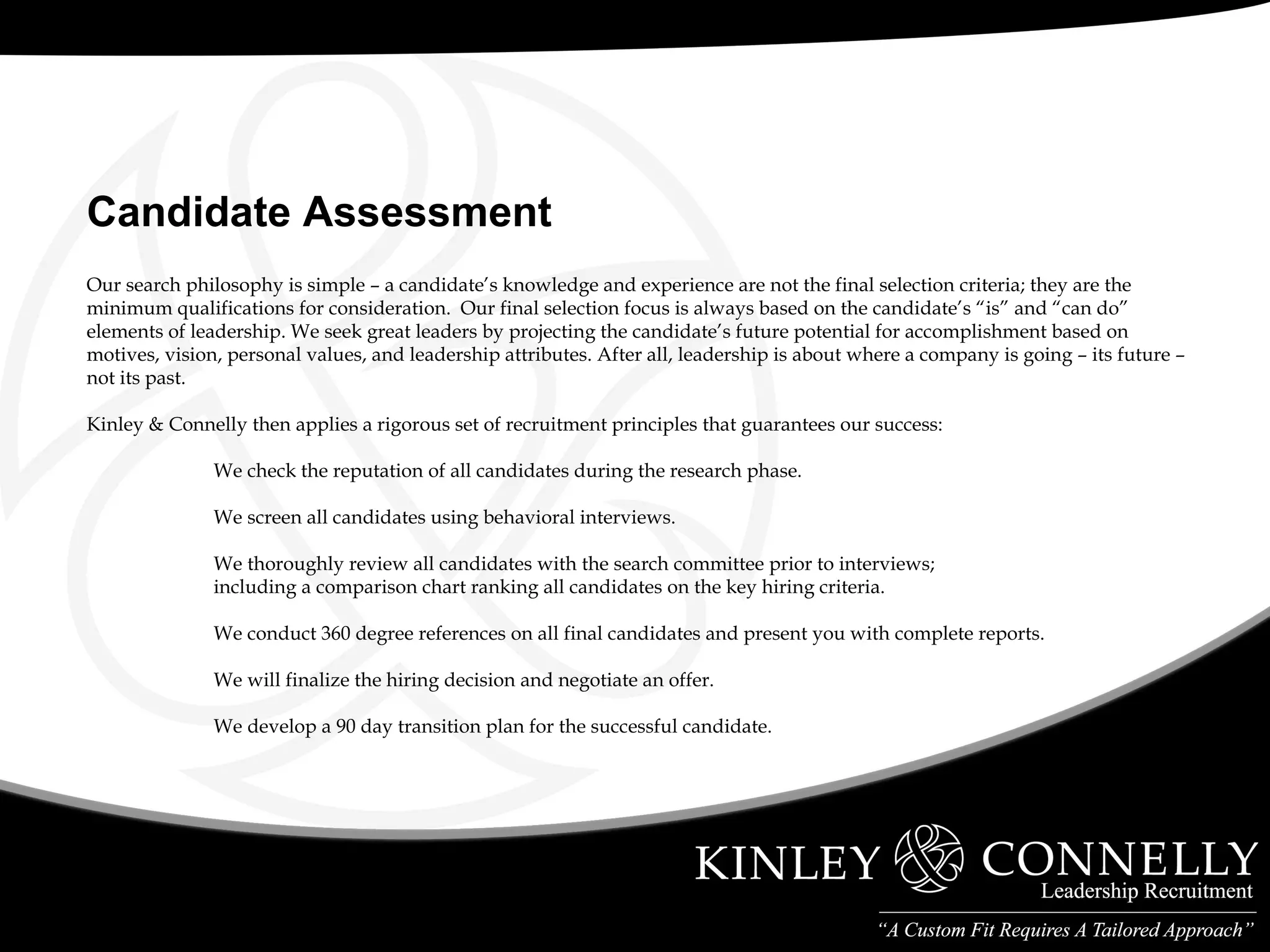 General Presentation Kinley & Connelly | PPT