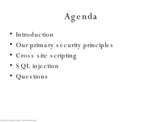 General Principles of Web Security | PPT