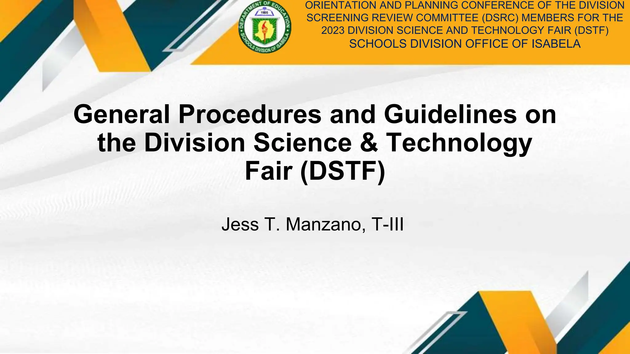 General-Procedures-and-Guidelines-on-the-Division-Science-Technology ...