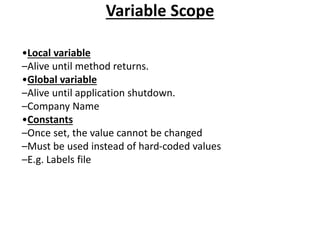General Programming Concept | PPT