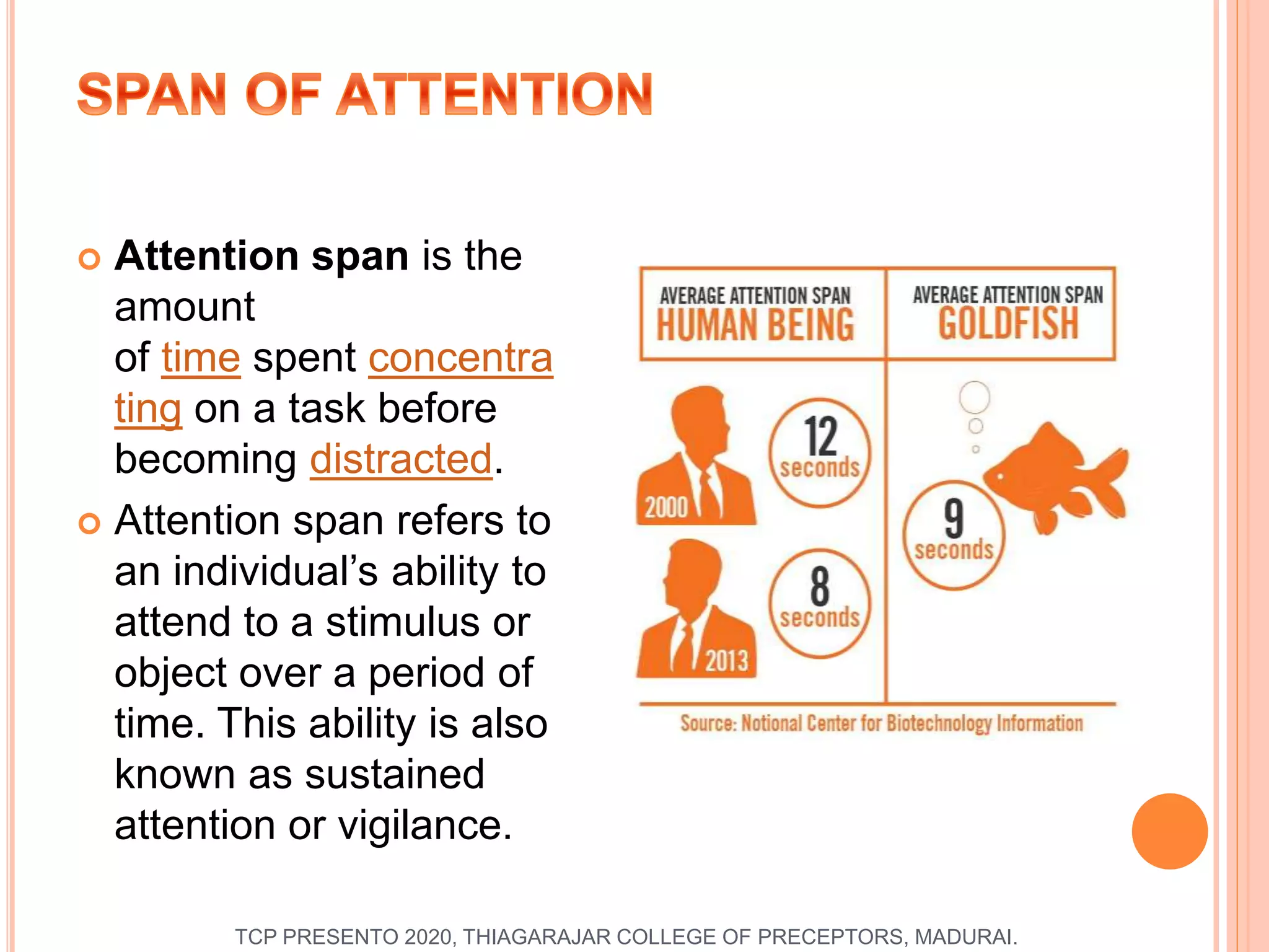 ATTENTION AND PERCEPTION | PPTX