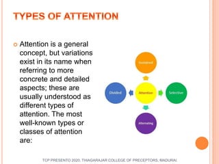 ATTENTION AND PERCEPTION | PPTX