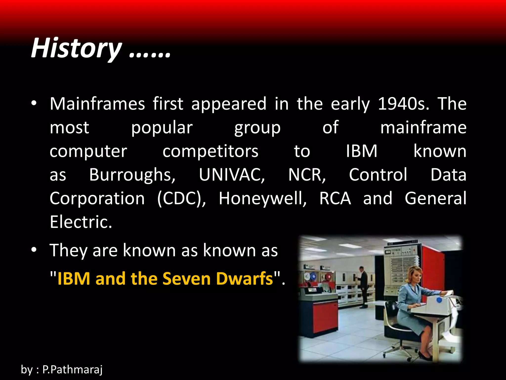 General Purpose Mainframe and Minicomputer Era | PPSX