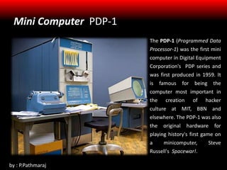 General Purpose Mainframe and Minicomputer Era | PPSX