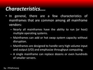 General Purpose Mainframe and Minicomputer Era | PPSX