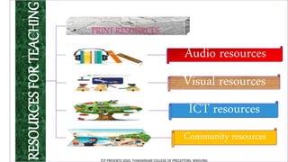 RESOURCES FOR TEACHING- PRINT RESOURCES | PPT