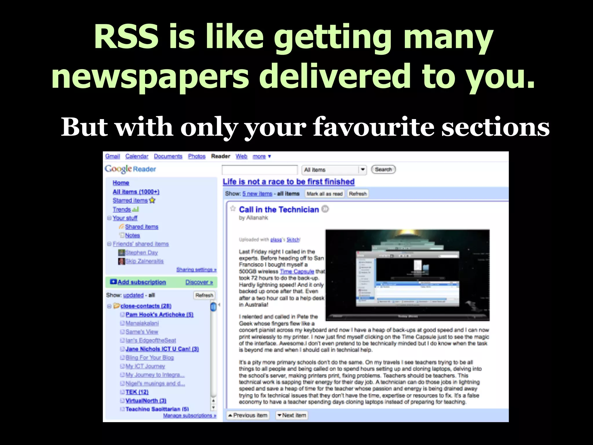 General RSS introduction | PPT | Internet | Computing