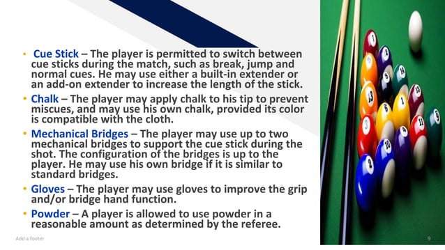 Billiard Sports 8 ball and 9 ball general rules.pptx