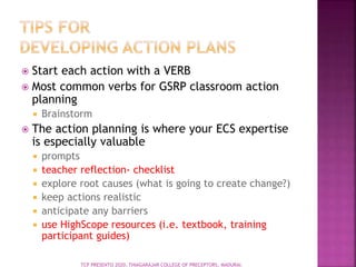 SETTING CLASSROOM GOALS WITH TEACHERS | PPT
