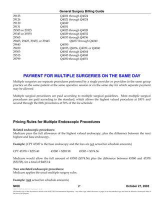 General Surgery Billing Guide | PDF