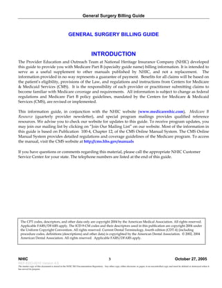 General Surgery Billing Guide | PDF