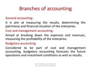 GENERAL ACCOUNTING 1. Introduction to Accounting pptx | PPTX