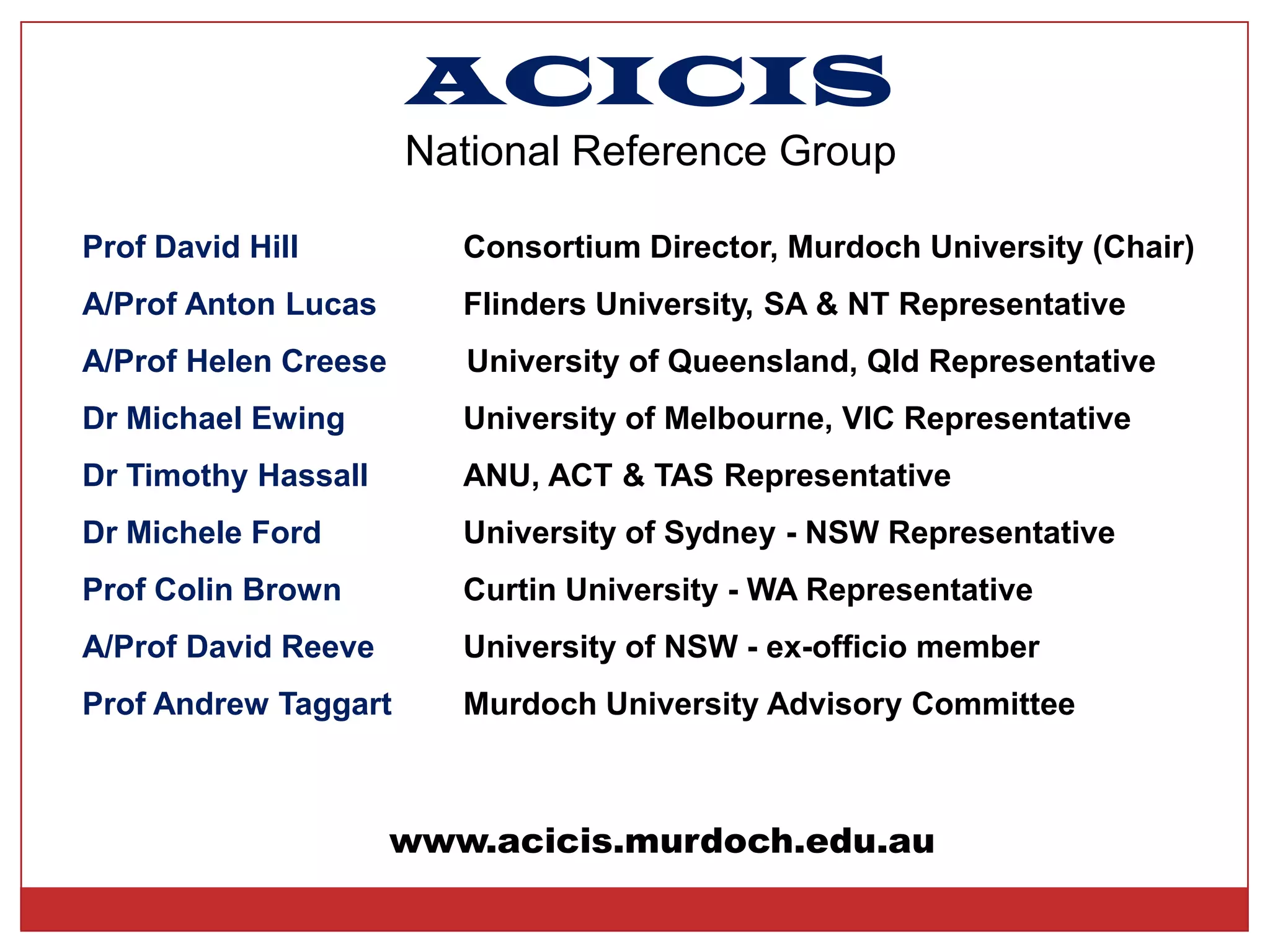 General Acicis Powerpoint 2009 | PDF | Undergraduate Education ...