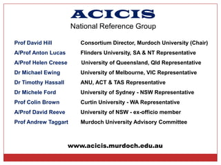 General Acicis Powerpoint 2009 | PDF | Undergraduate Education ...