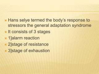 General adaptation syndrome | PPTX