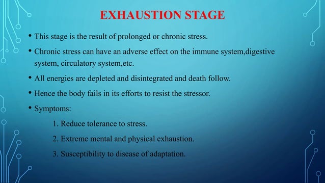 General adaptation syndrome (syle model) | PPTX