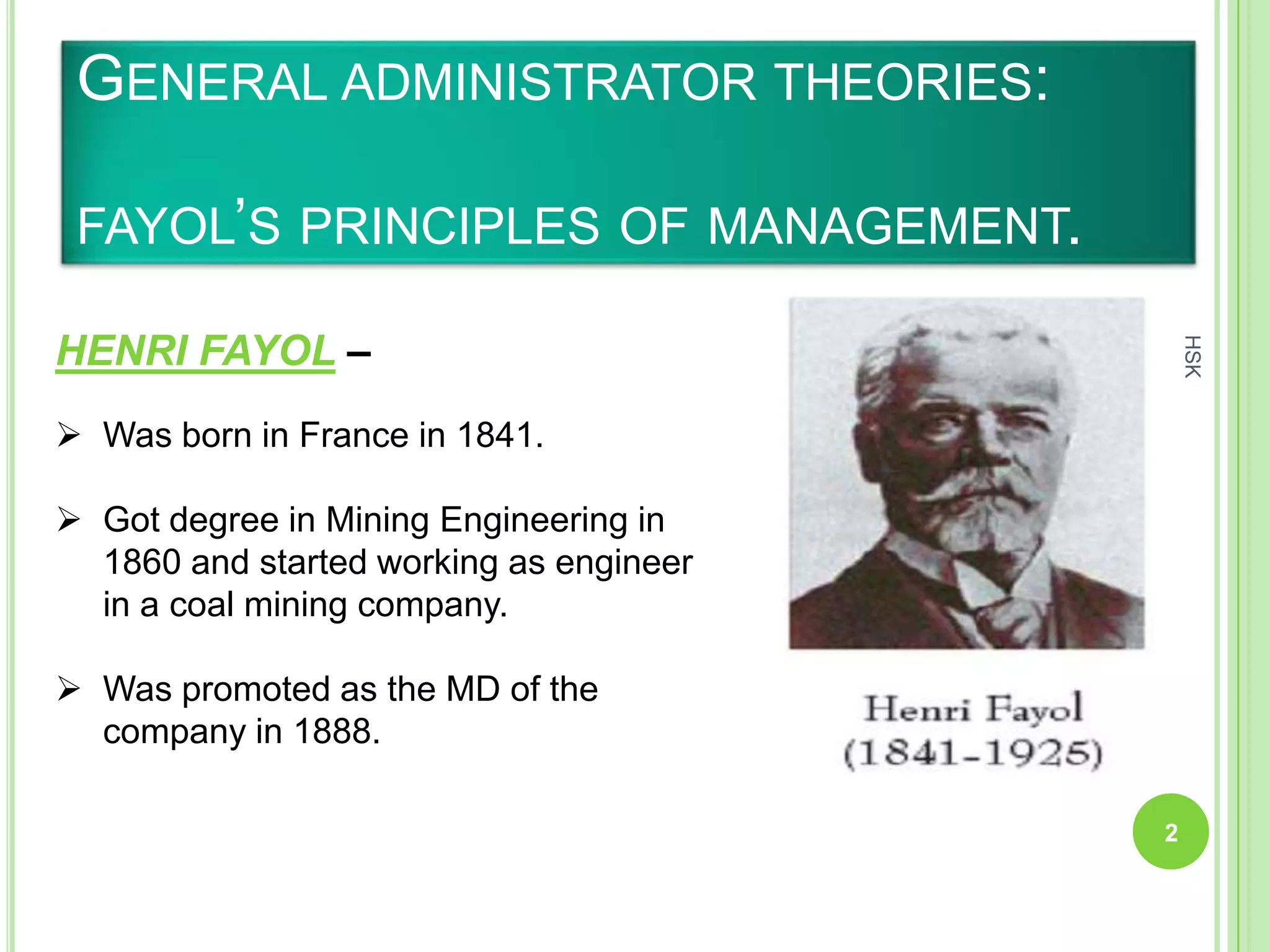 General administrator theories | PPSX