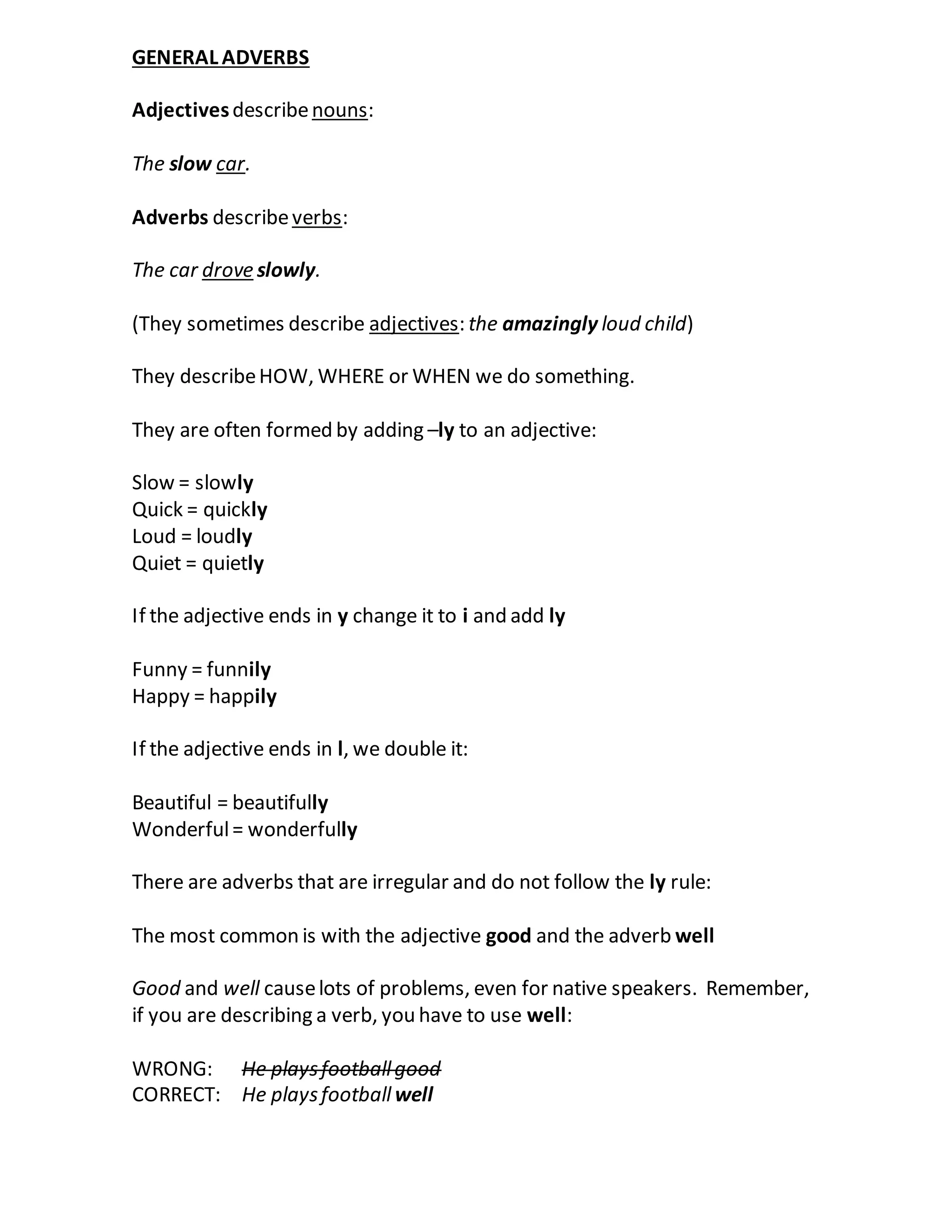 General Adverbs | DOCX