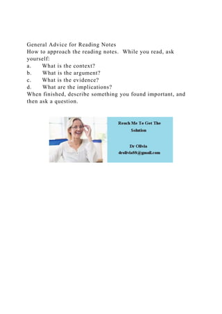 General Advice for Reading NotesHow to approach the reading note.docx