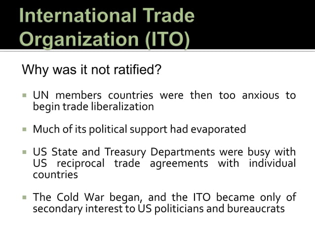 General Agreement on Tariffs and Trade (GATT) | PPTX