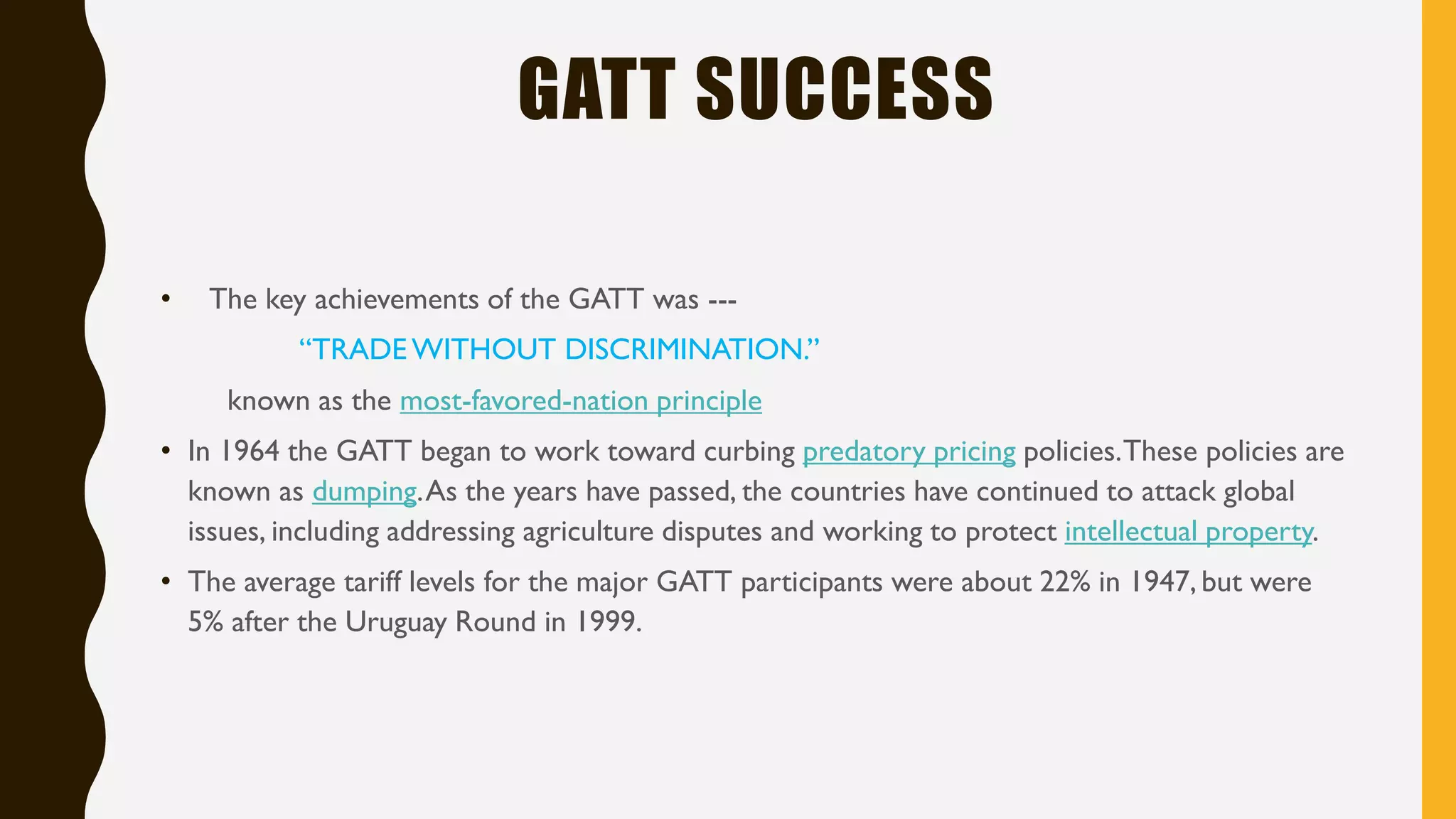 General agreement tariffs & trade (GATT) converted | PDF