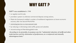 General agreement tariffs & trade (GATT) converted | PDF