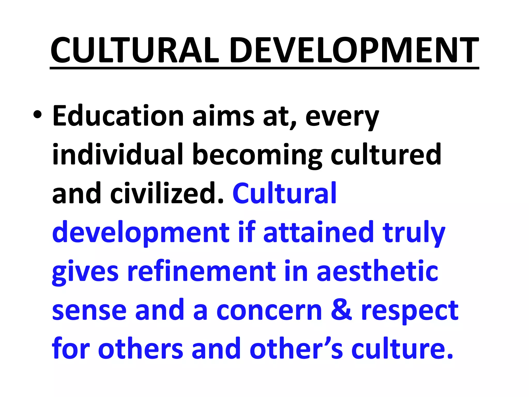 GENERAL AIMS OF EDUCATION | PPTX