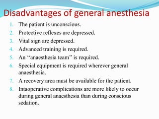 General anaesthesia | PPTX