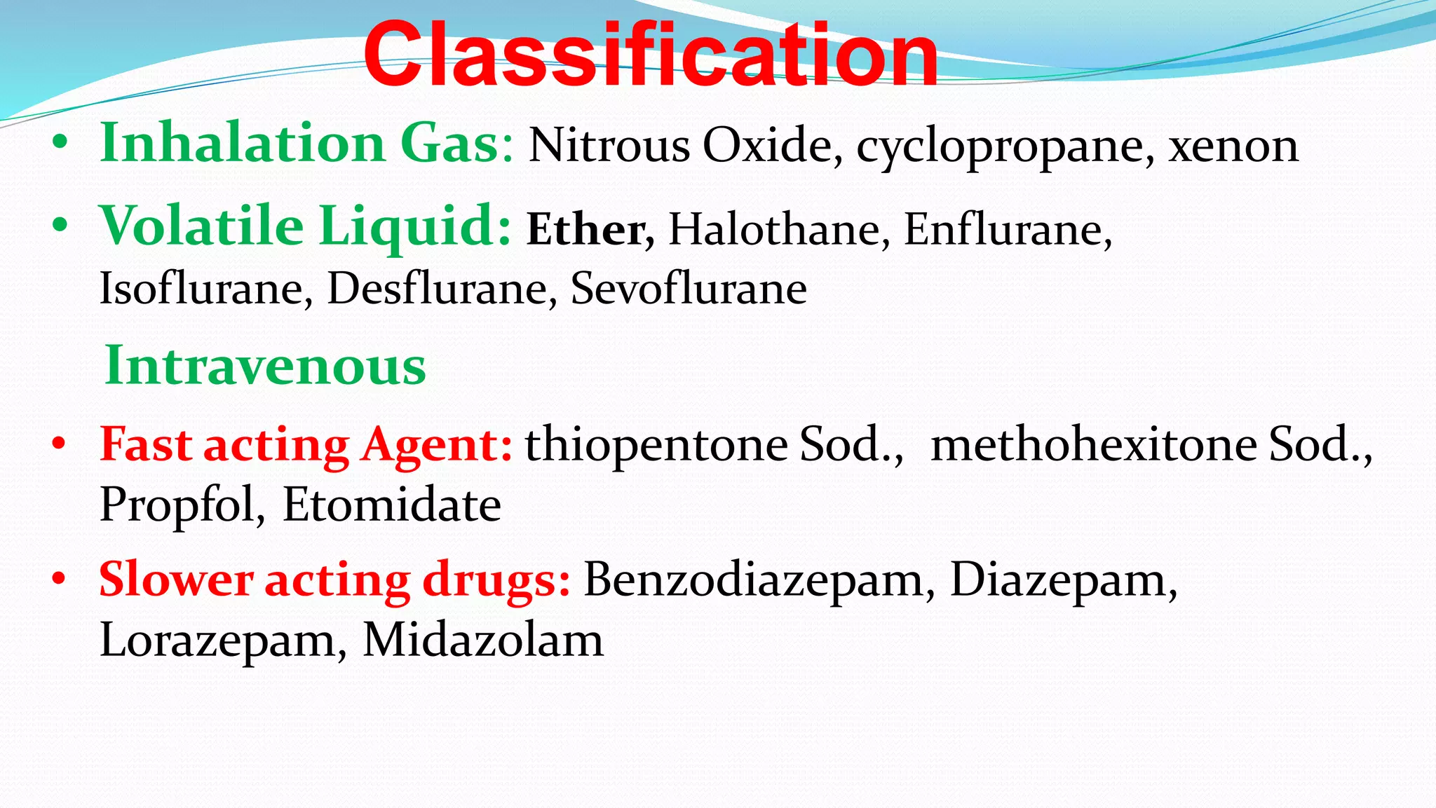 Pharmacology of General anaesthetic drugs. | PPTX