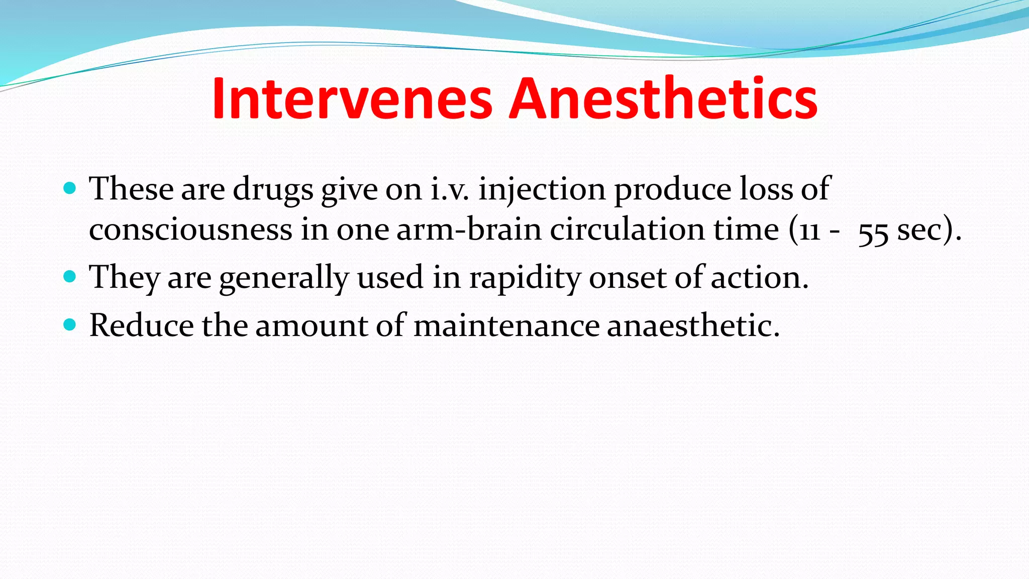 Pharmacology of General anaesthetic drugs. | PPTX