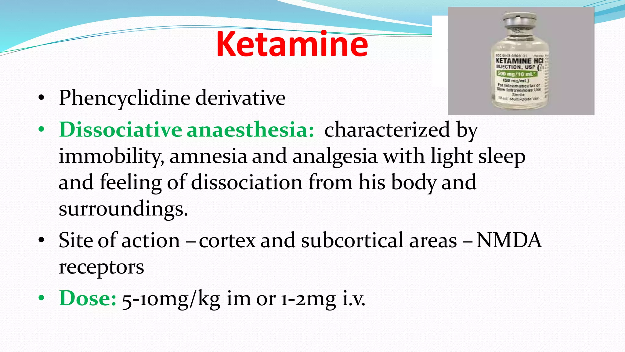 Pharmacology of General anaesthetic drugs. | PPTX
