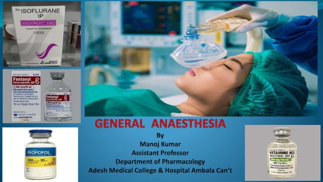 Pharmacology of General anaesthetic drugs. | PPTX | Lung and ...