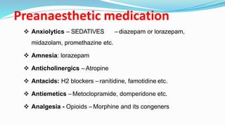 Pharmacology of General anaesthetic drugs. | PPTX