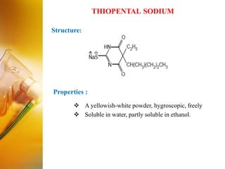 General anaesthesia | PPTX