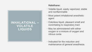 GENERAL ANESTHESIA | PPT