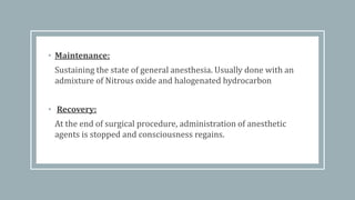 GENERAL ANESTHESIA | PPT