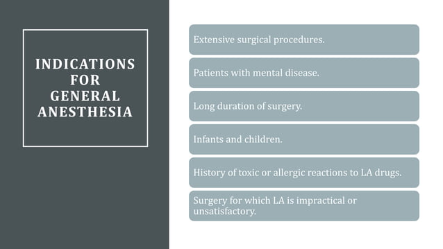 GENERAL ANESTHESIA | PPT