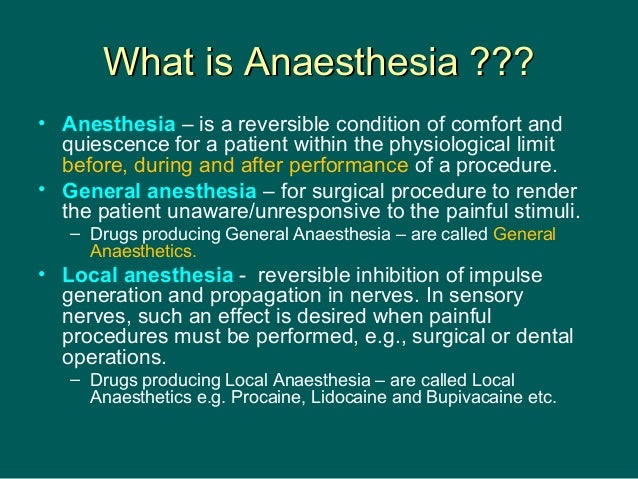 General anaesthesia (New) - drdhriti