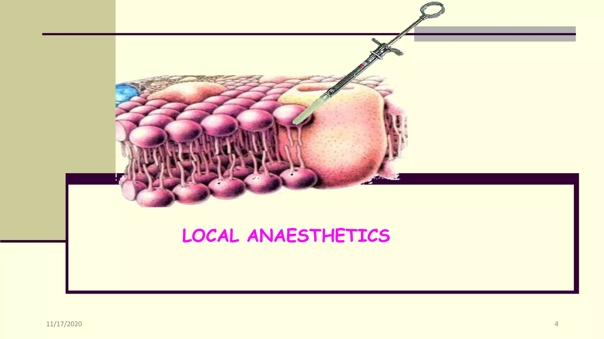General anaesthesia and local anaesthesia | PDF