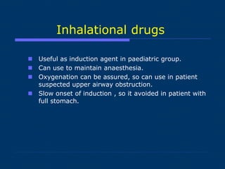 General anaesthesia principles | PDF