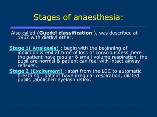 General anaesthesia principles | PDF