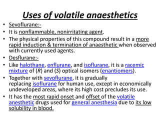 General Anaesthetics | PPTX