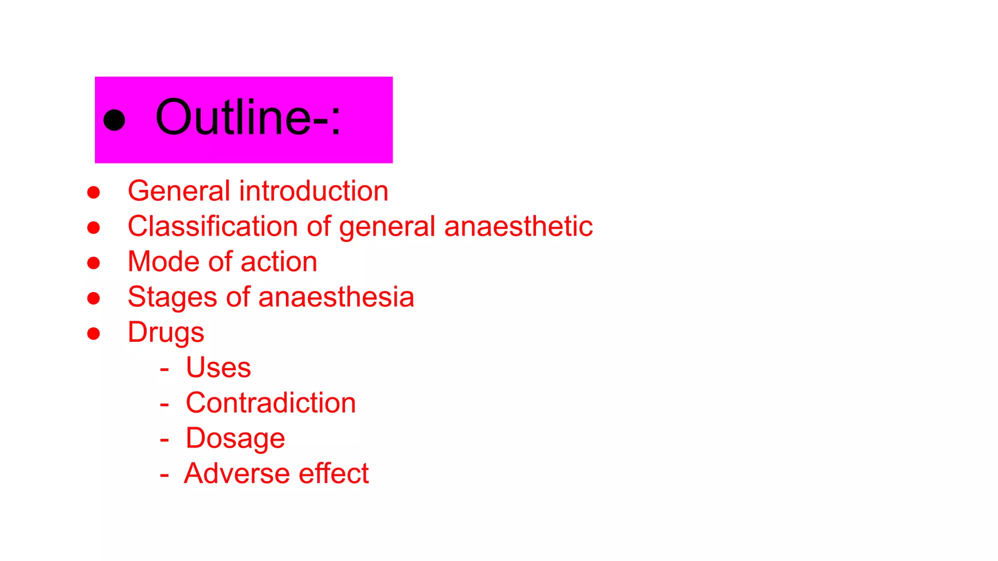 General anaesthetic | PDF