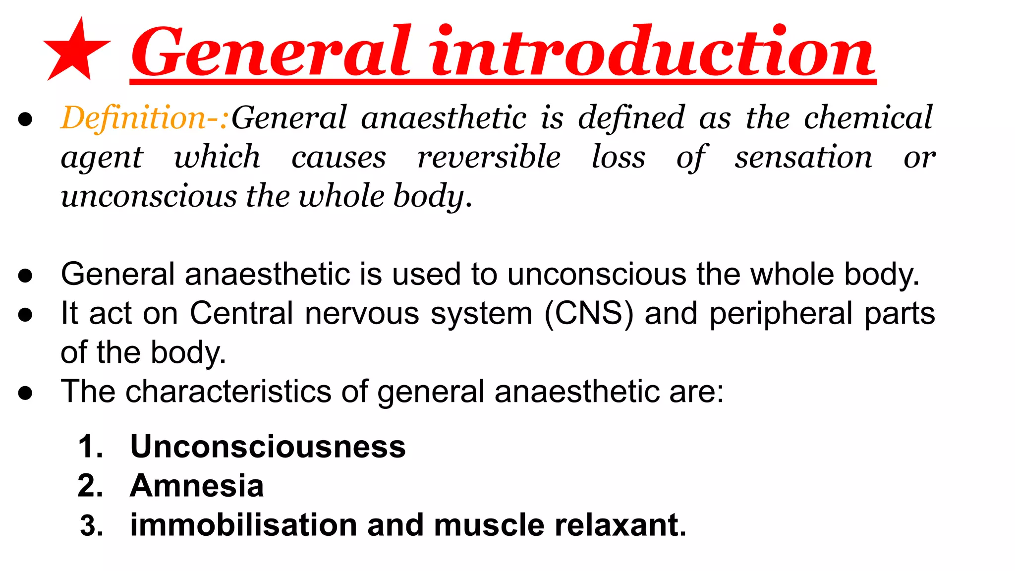 General anaesthetic | PDF