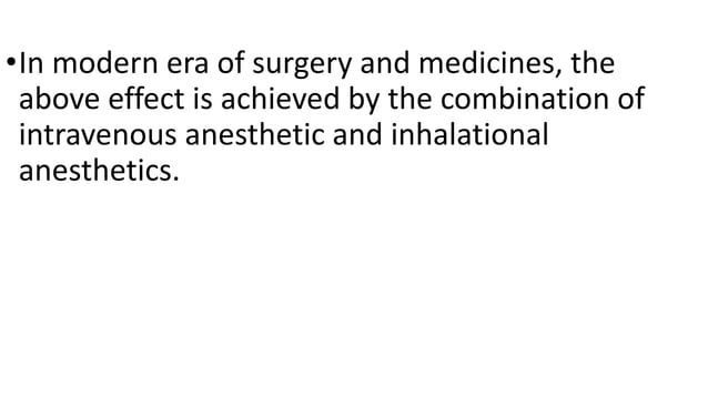 GENERAL ANAESTHETICS PART- I CLASSIFICATION, STAGES OF ANAESTHESIA | PPT